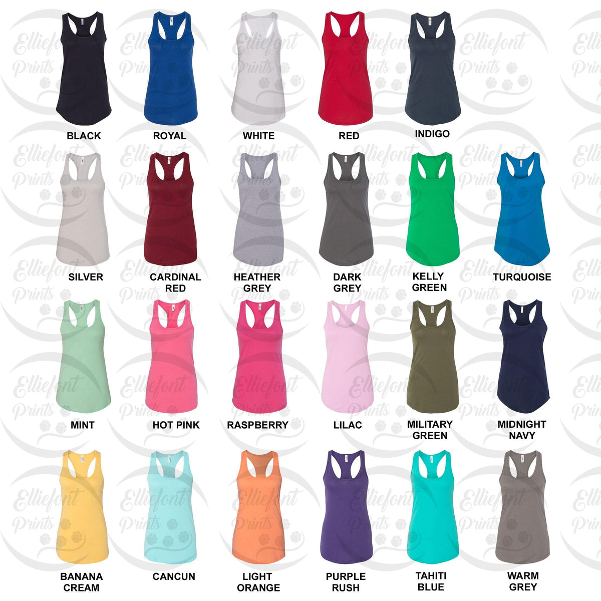 Next Level Color Charts – Elliefont Styles