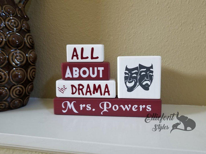 Drama Teacher Gift - All About The Drama - Teacher Appreciation Gifts ...