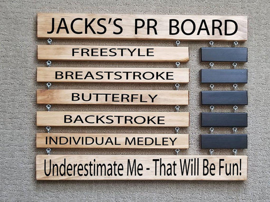Personalized PR Boards | Custom Personal Record Displays for Runners ...