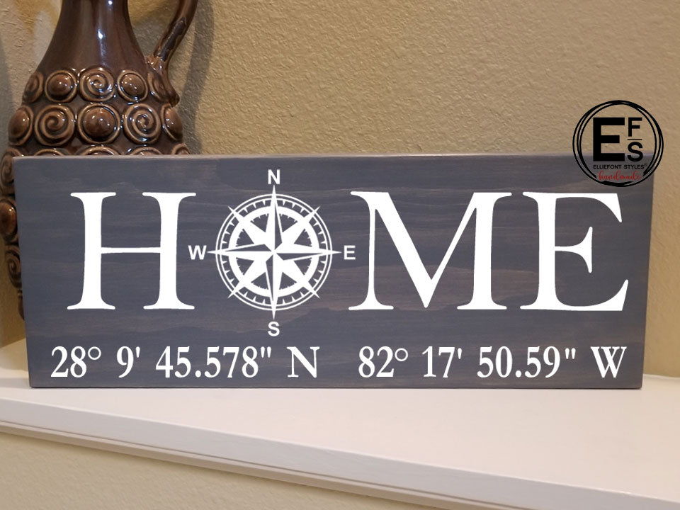 Wood Signs Nautical home sign with compass Housewarming Gifts Realtor ...